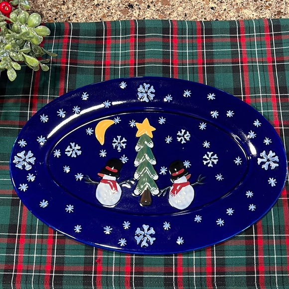 Dining | Snowman Platter New Pottery | Poshmark